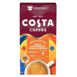 Costa Bold Colombian Single Origin 10 capsule compatibile Nespresso ...